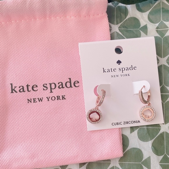 kate spade | Jewelry | 69 Nwt Kate Spade Rose Gold Cubic Zirconia Spot ...